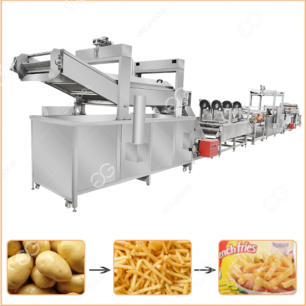 Automatic Potato French Fries Machine Production Line 300Kg/h